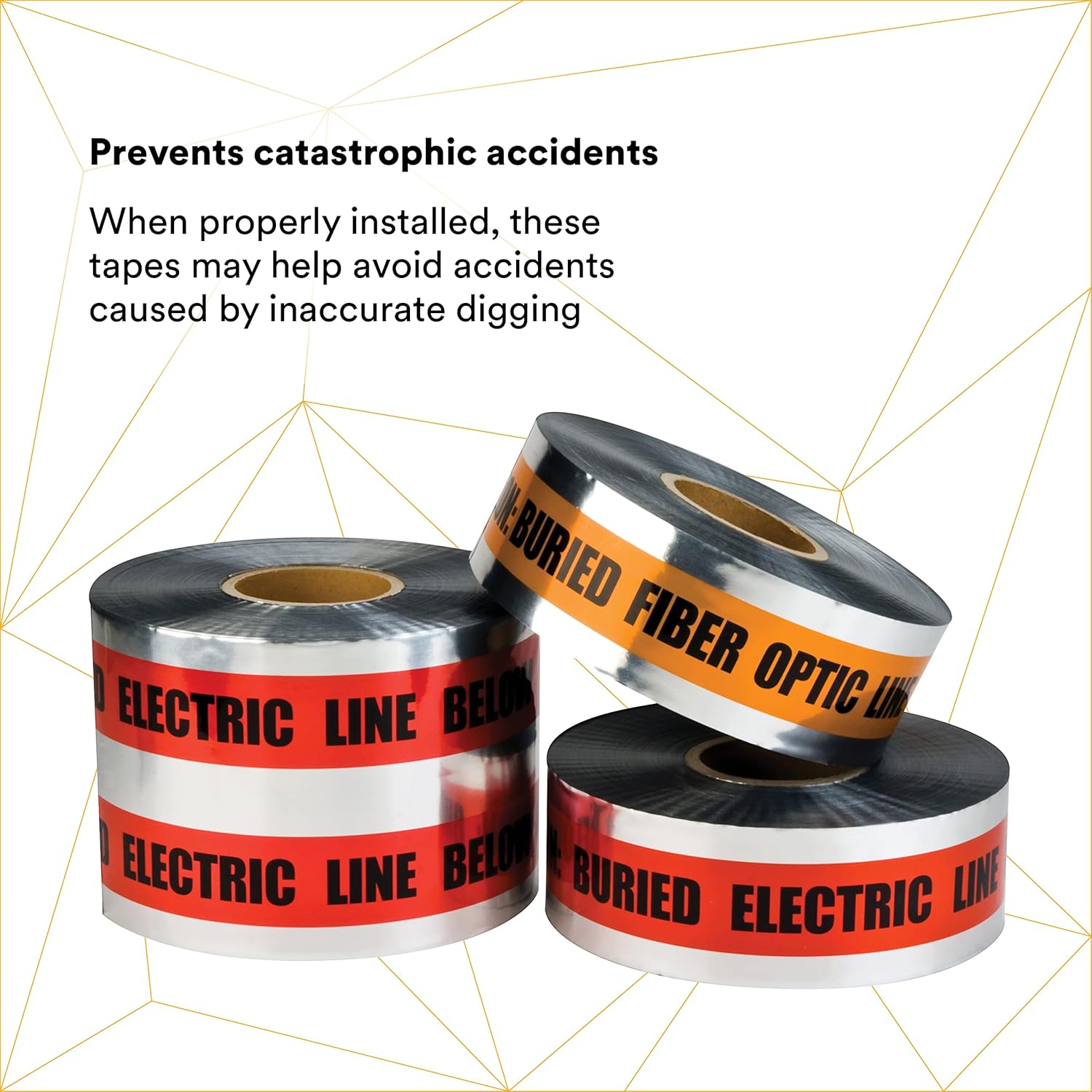 OW Aluminum Foil Detectable Warning Tape VS. Tracer Wire Detectable ...