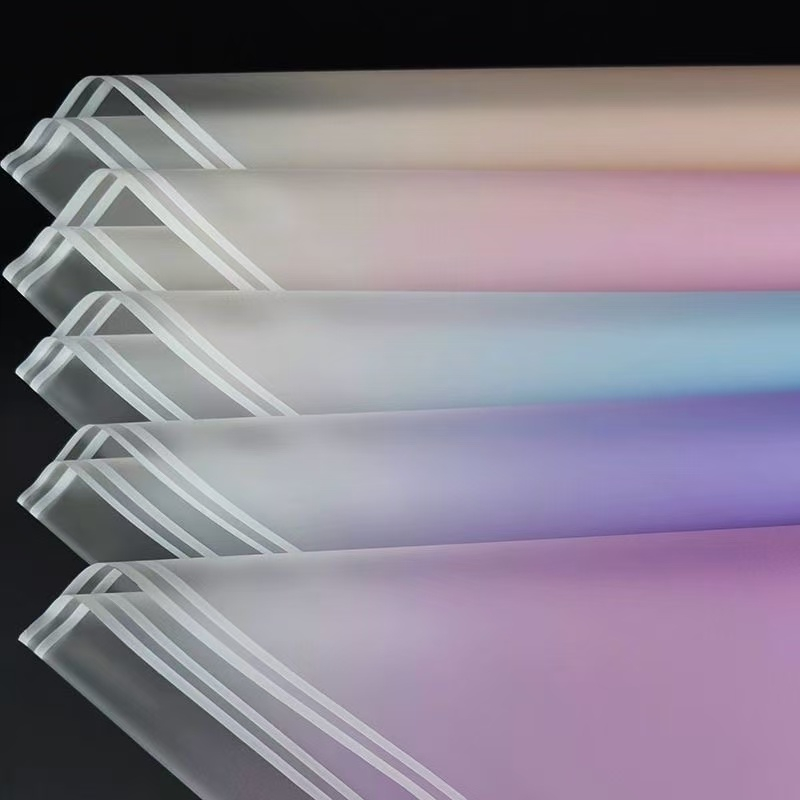 20pcs Bouquet Gradient Wrapping Paper Waterproof Gift Bouquet Packaging ...