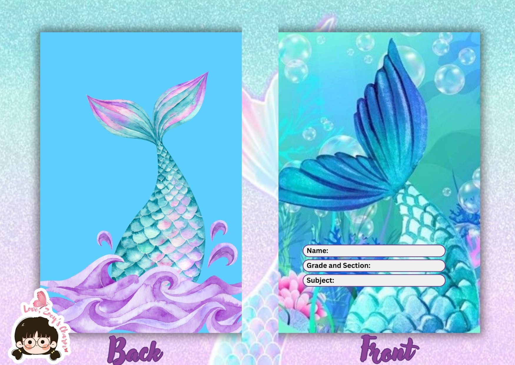 MERMAID NOTEBOOK STAPLED WRITING AND COMPOSITION A5 | Shopee Philippines