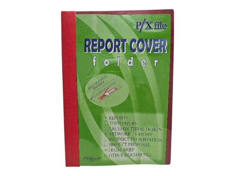 Report Cover File Folder with Built in Fastener ( Set of 2 Pieces ...