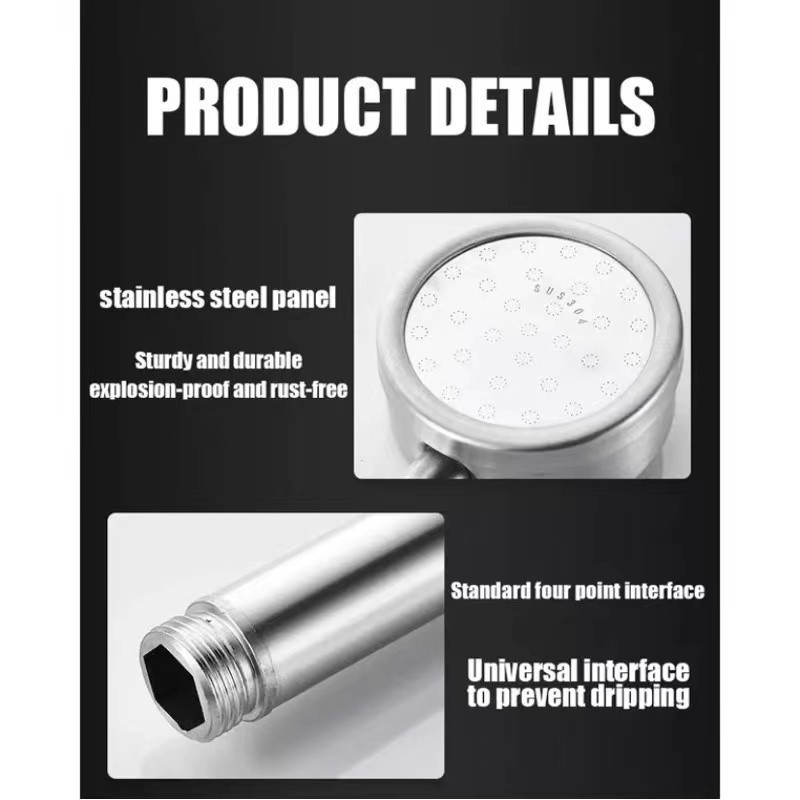 3 in 1 Shower Head Set Strong Pressure Shower Head With Hose Bathroom ...
