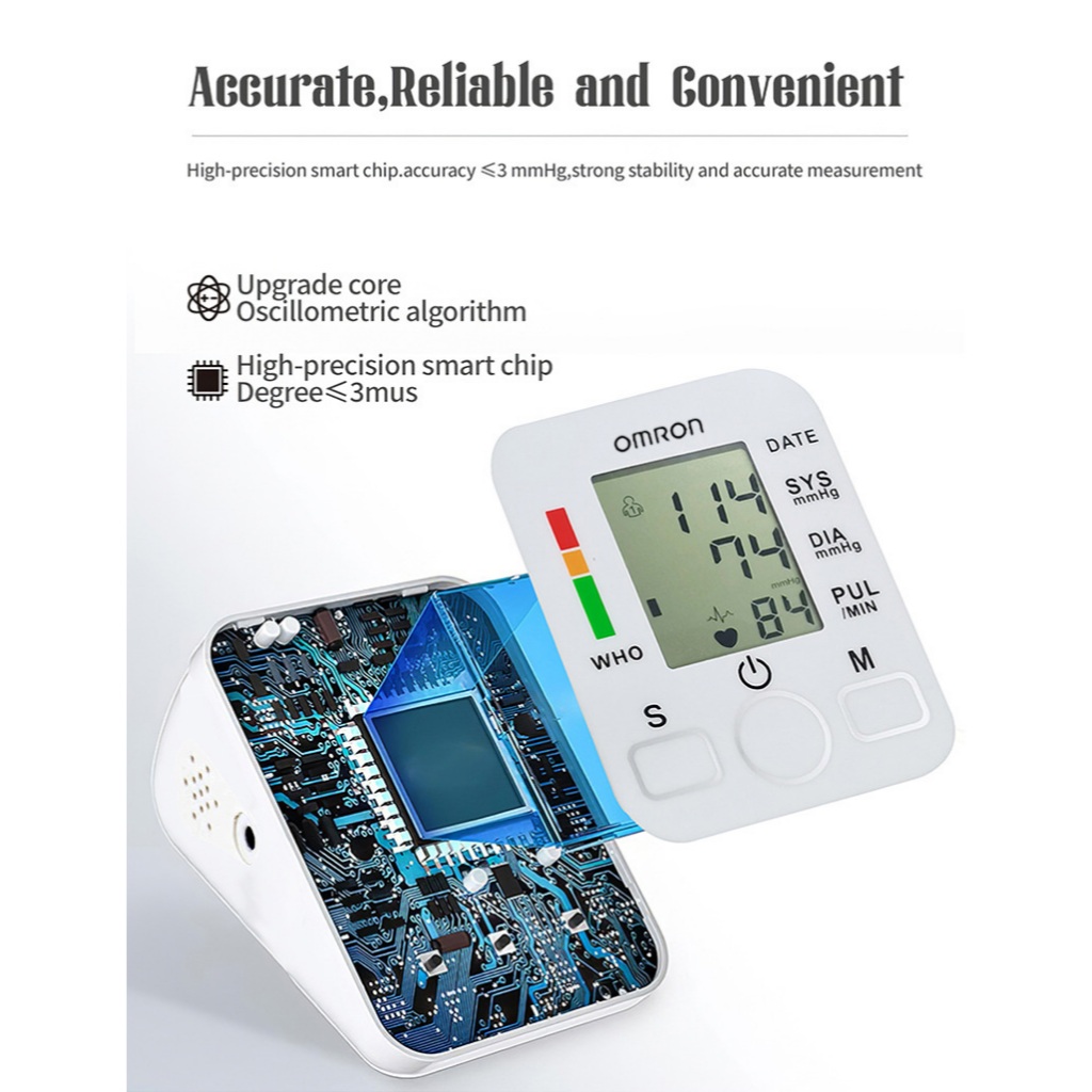 Omron Original Electronic Blood Pressure Monitor Arm Type Arm Style ...