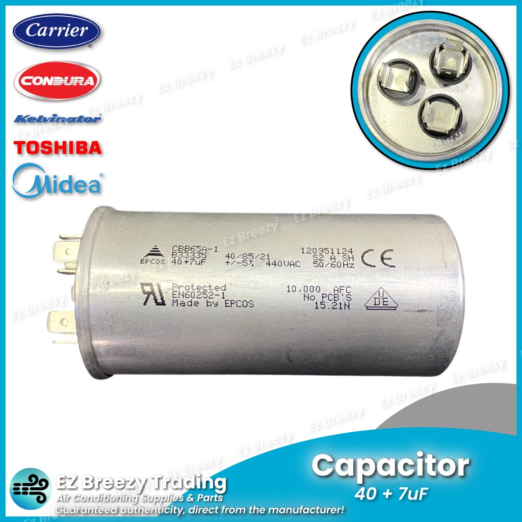Capacitors (Dual) for Air Conditioning Units | Carrier, Condura ...