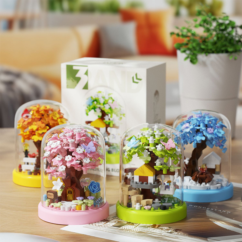 Sakura Tree House Flowers Ser Building Blocks Toys Assembling Toys ...