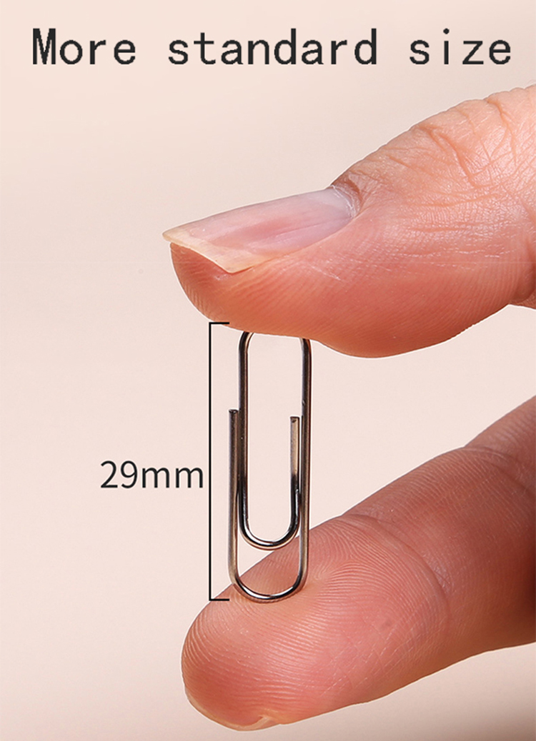 500PCS/Box Color Metal Paper Clip Multi-Purpose Document Classification ...