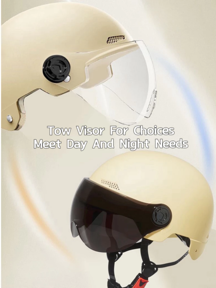 HNJ nutshell helmet motorcycle half face helmet nutshell with visor for ...