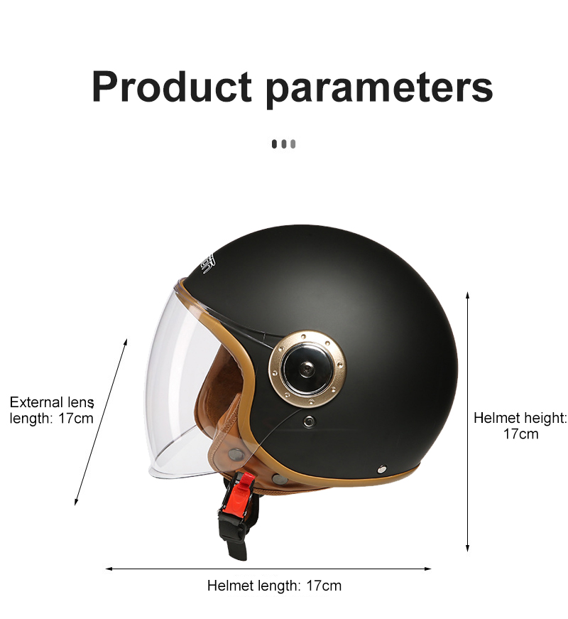 Anak CI-37 ICC Original Half Face Classic Vintage Helmet Motorcycle for ...