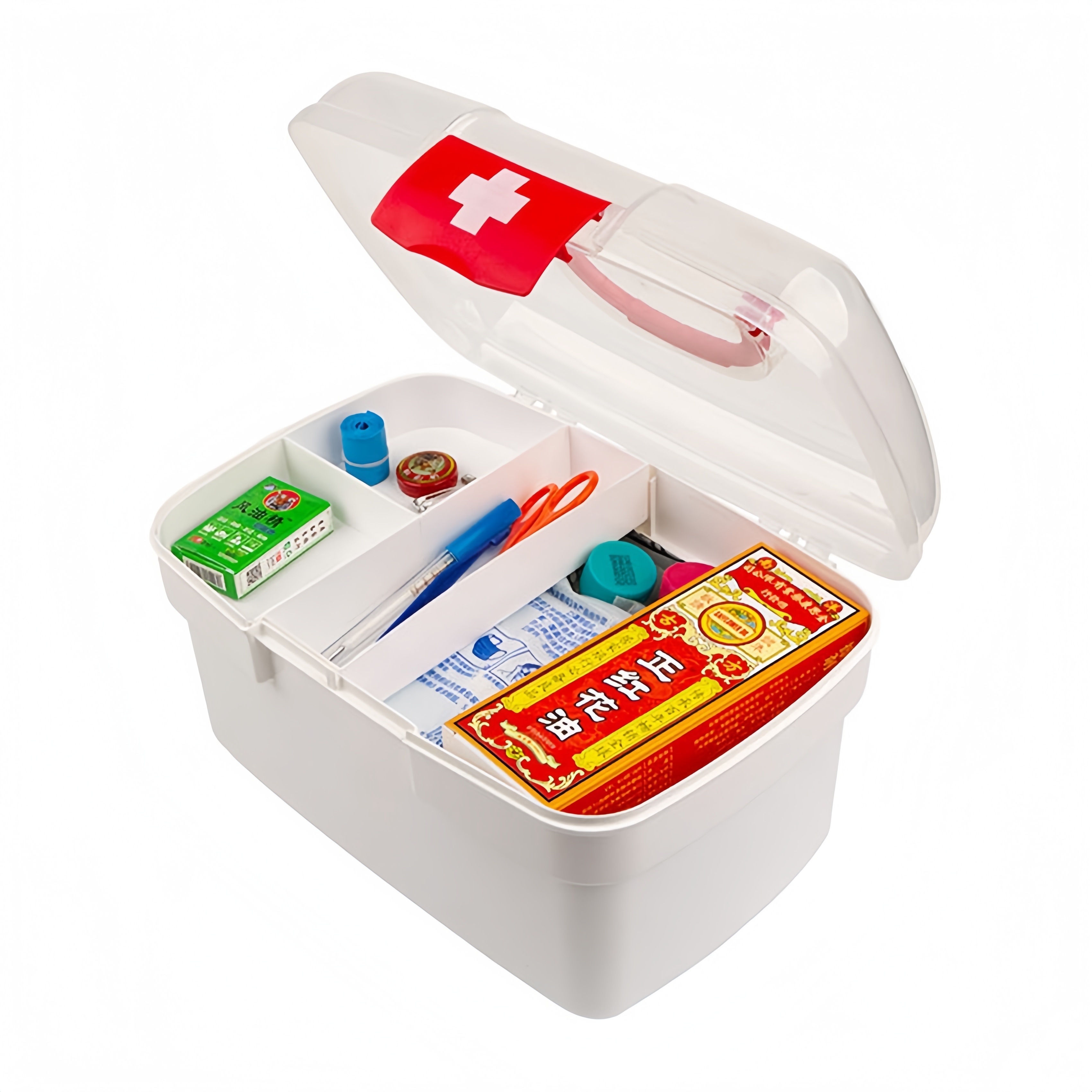 ROMART First Aid Kit Medical Storage Containers Medicine organizer Box ...