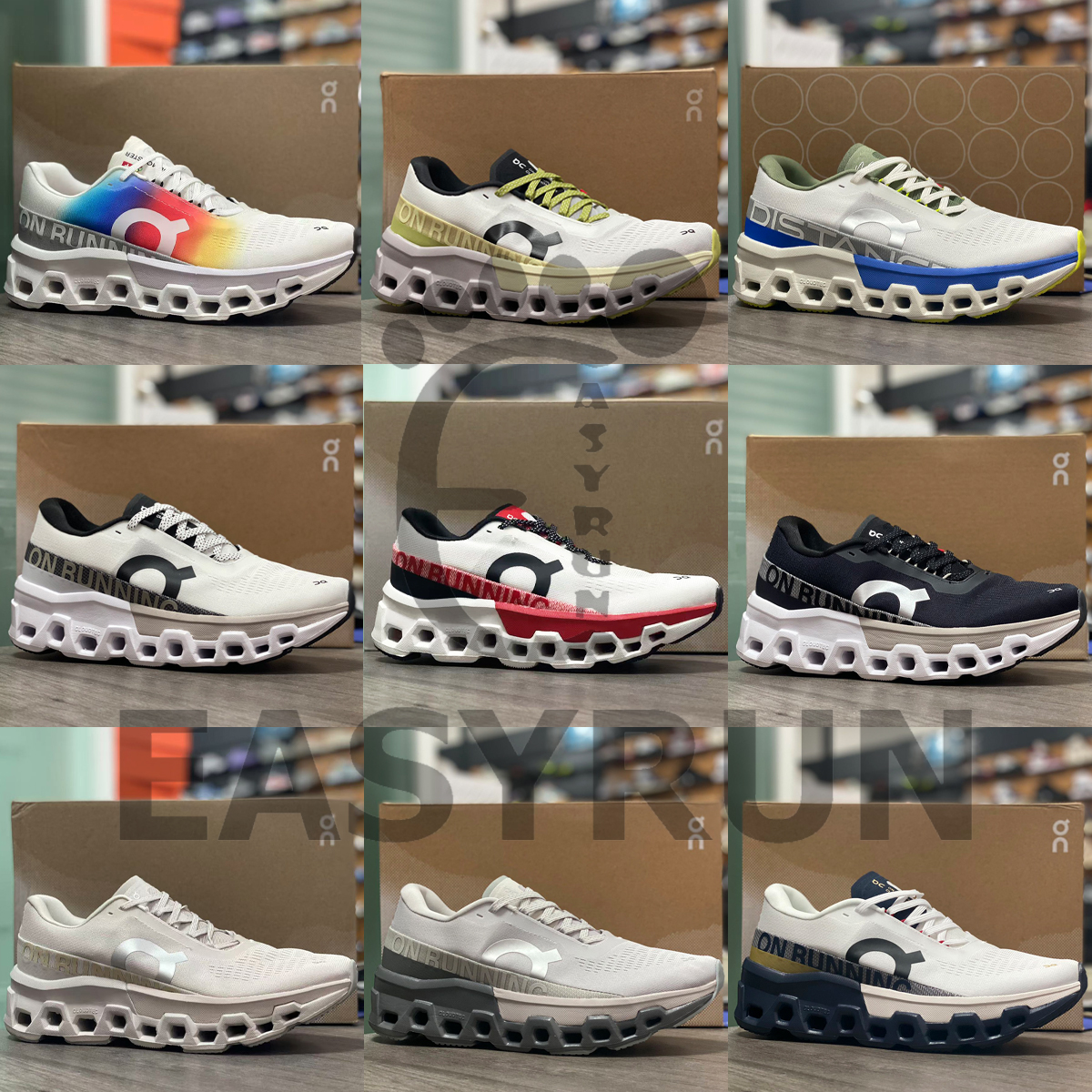 EASYRUN UA On Cloudmonster 2 Lowcut Running Shoes Fashion Men Sneakers ...