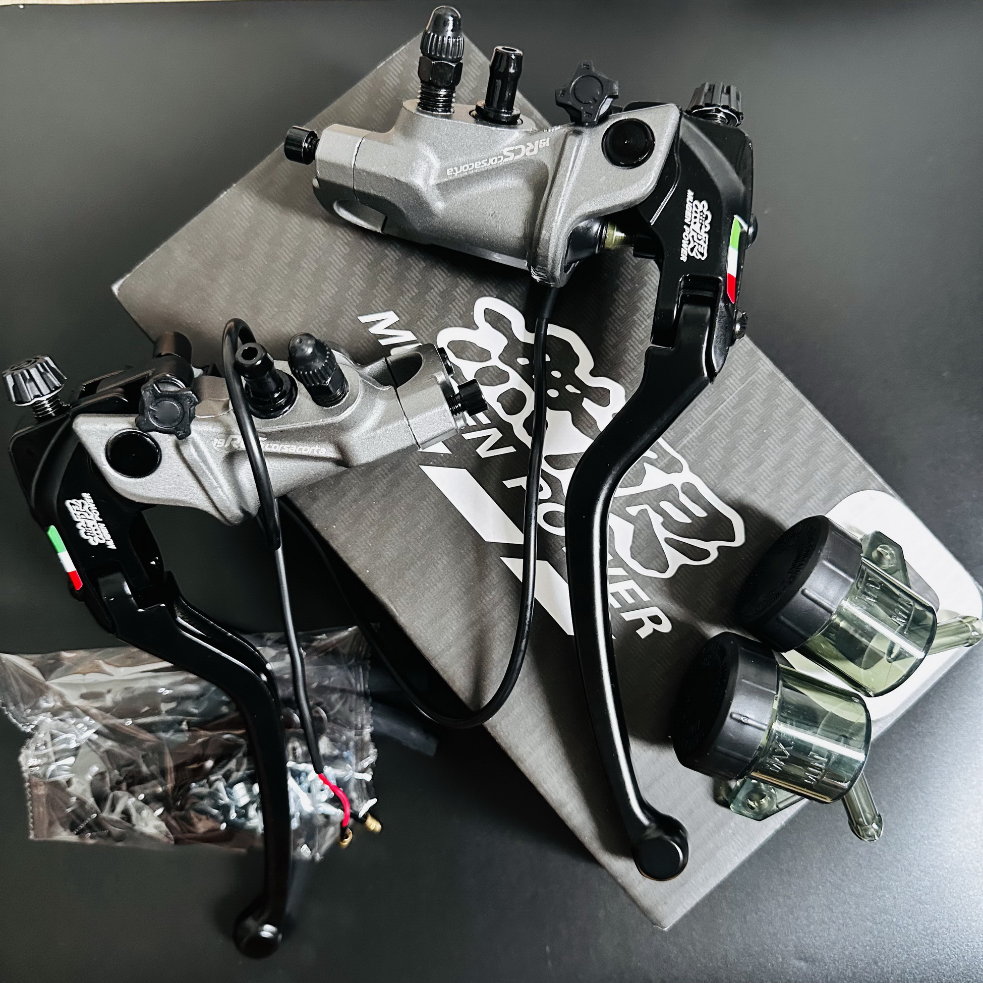 Dual Tank RCS19 Corsa Brake Master Universal (Black Series) Nmax/ ADV ...