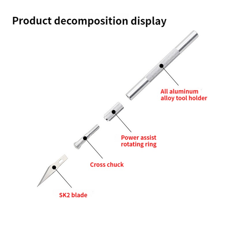 HS Metal Carving Knife Hand-made Rubber Stamp Film Cutter Carve Chisel ...