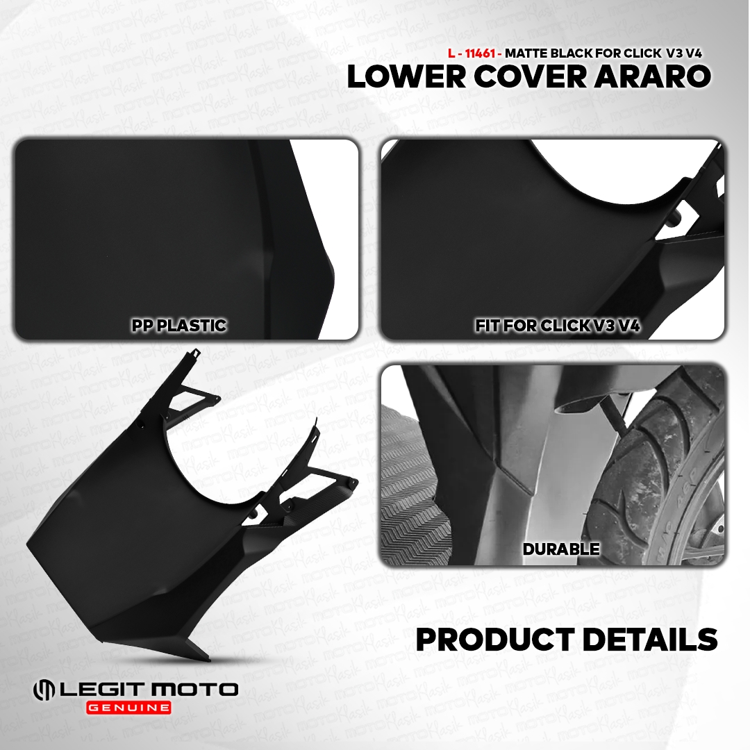 LEGITMOTO GENUINE HONDA CLICK V3 / V4 LOWER COVER ARARO L-11461 MATTE ...