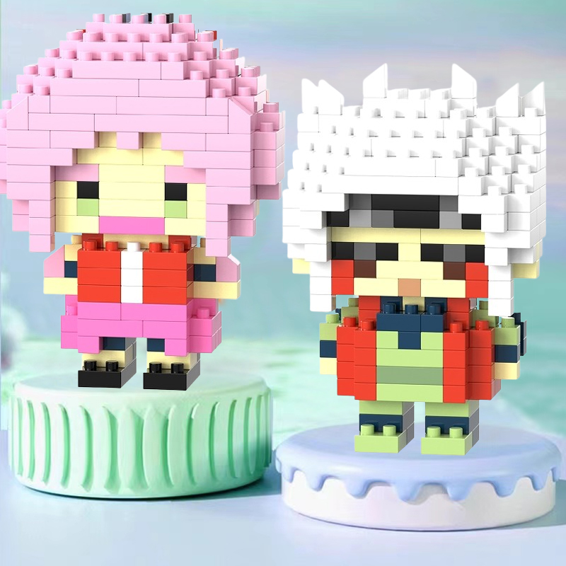 【DUZ】Naruto Building Blocks Anime Characters Cute Kid's Toys Kakashi ...