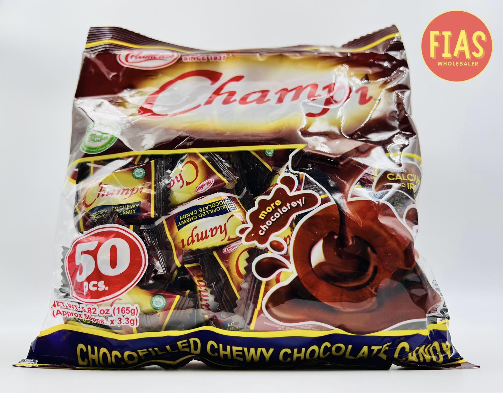 50 pcs Champi Chocolate Candy | Shopee Philippines