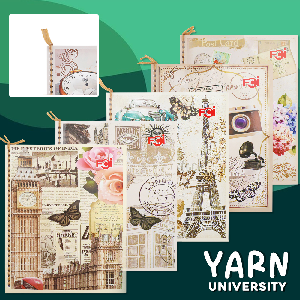 LCI University WITH YARN Notebook, comes in New Designs for Students 80 ...