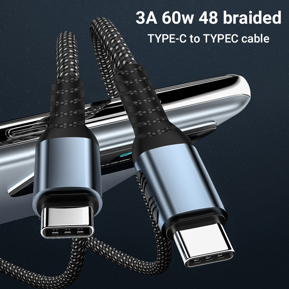 100W 60W 5A Type-C TO Type-C PD Fast Charge Data Cable for Xiaomi ...