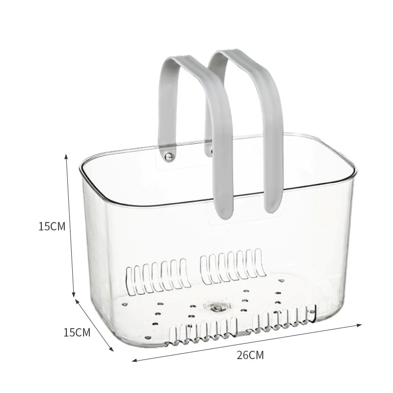 Portable Sundry Storage Basket Simple Style Shower Plastic Storage ...