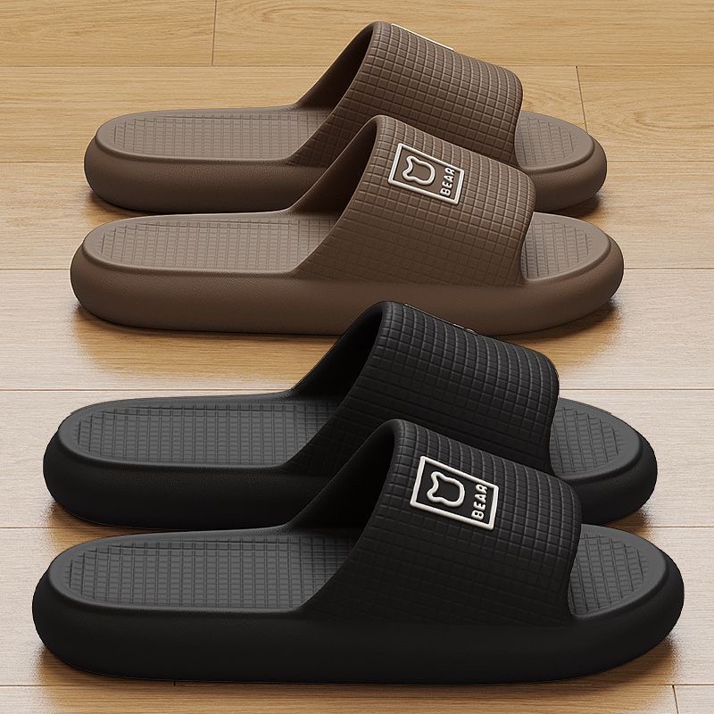 Indoor and Outdoor Slippers for Men&Women Unisex EVA Bear Bathroom ...