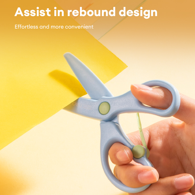 Deli 135mm Student Scissors Children's Safe Scissors 6075 | Shopee ...
