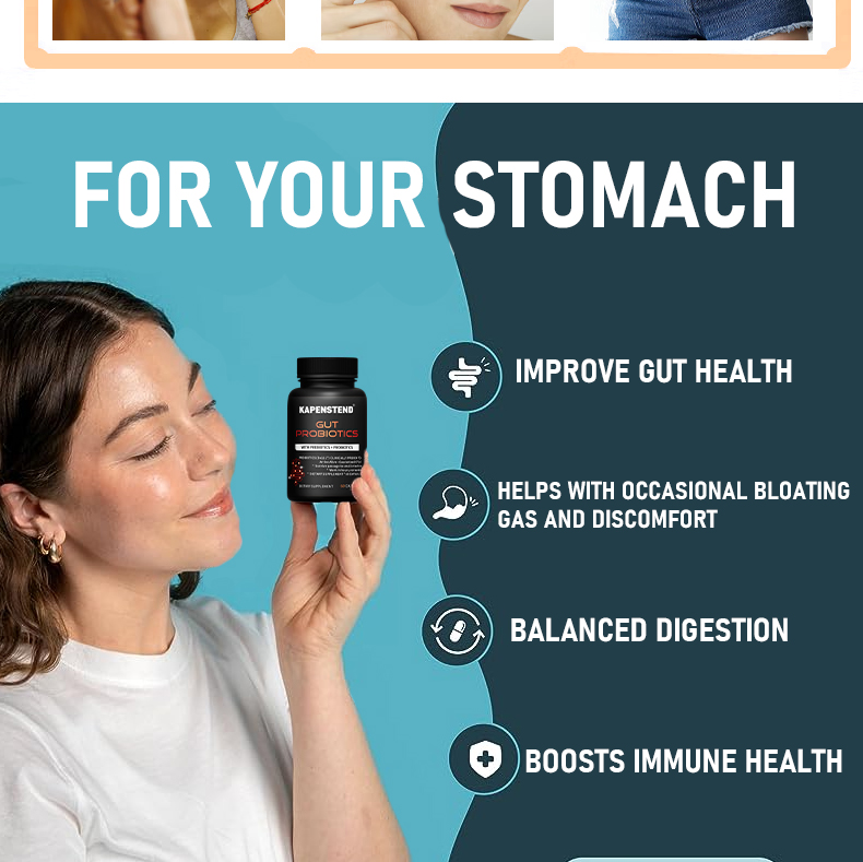 Gut Probiotics capsules, Improve Gut Health and Relieve Bloating, 60 ...