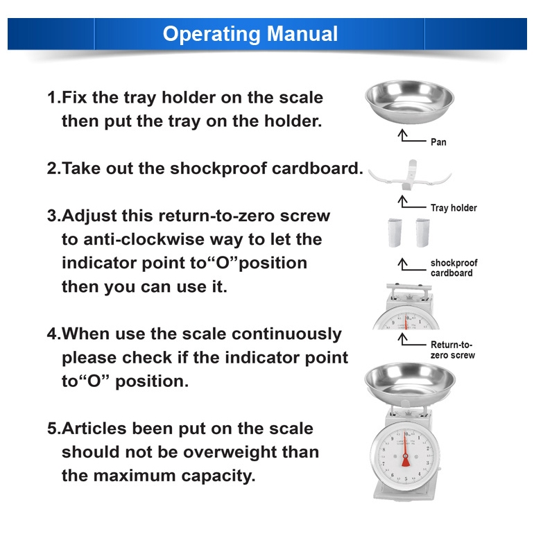 QOROOS Kilohan Timbangan Ng Bigas Heavy Duty 10Kilos Electronic Big ...