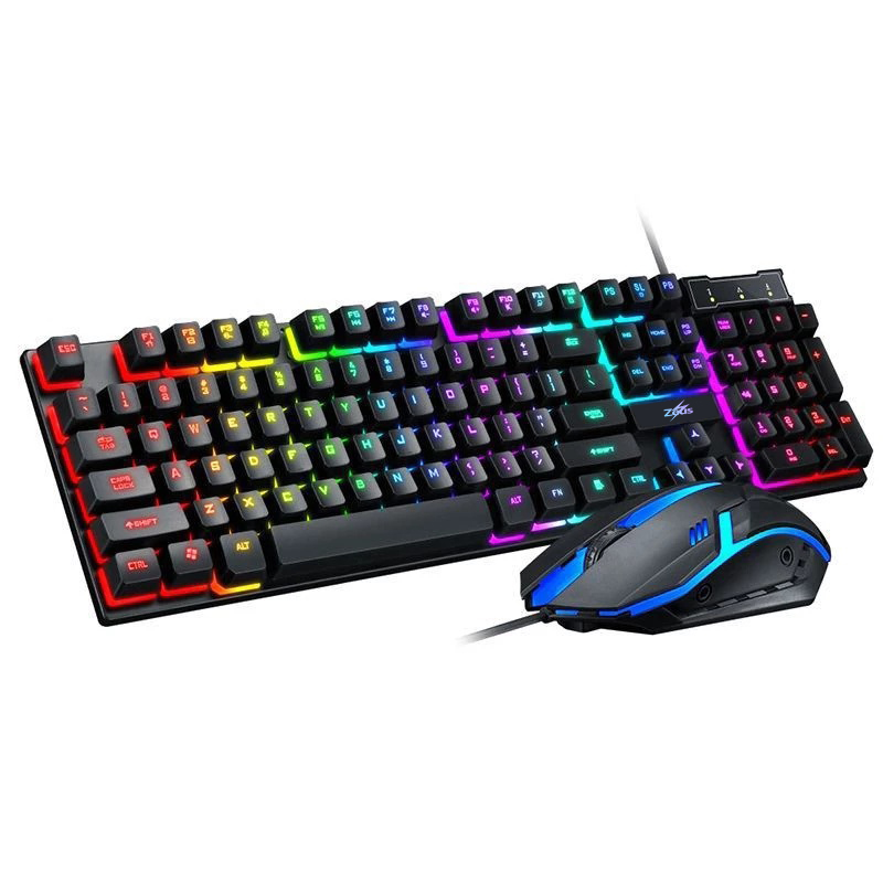 Zeus K001 - LED Backlight Wired Gaming Keyboard And Mouse Bundle Plug ...