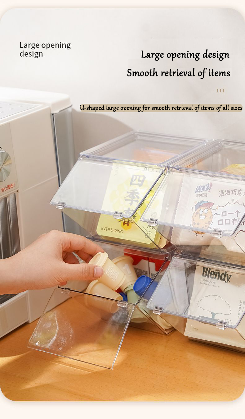 Acrylic candy organizer box coffee tea bag storage box sari sari store ...