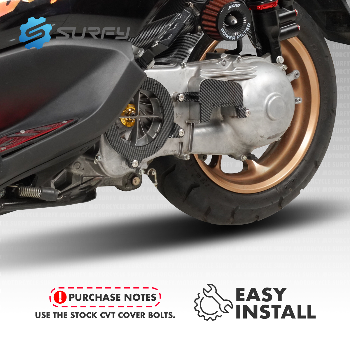 Nmax Aerox v2 Transparent Acrylic CVT Cover Use As Arm CNC Radiator Fan ...