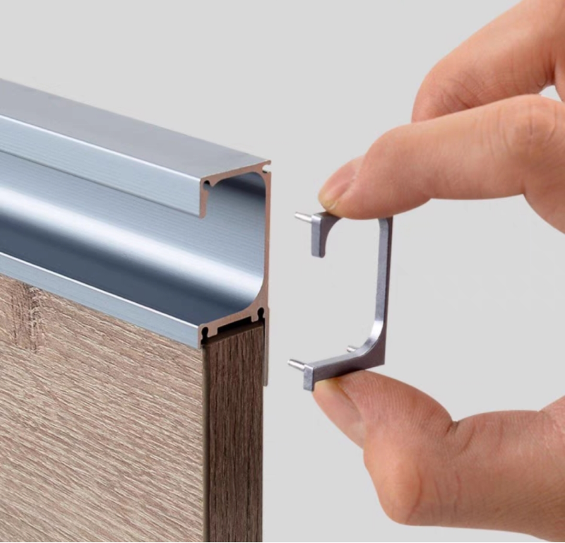 1.5M Long Aluminum Cabinet Door Knob F Type Handle Cabinet Door Handle ...