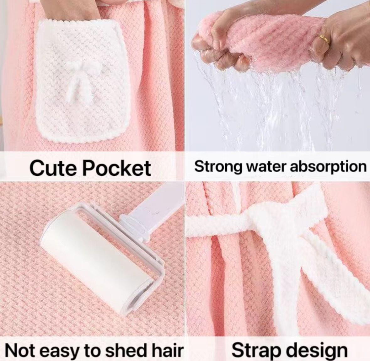 2025 Adult bathrobe wearable sexy quick-drying bath towel/bathrobe Cotton Loungewear Nightwear ...