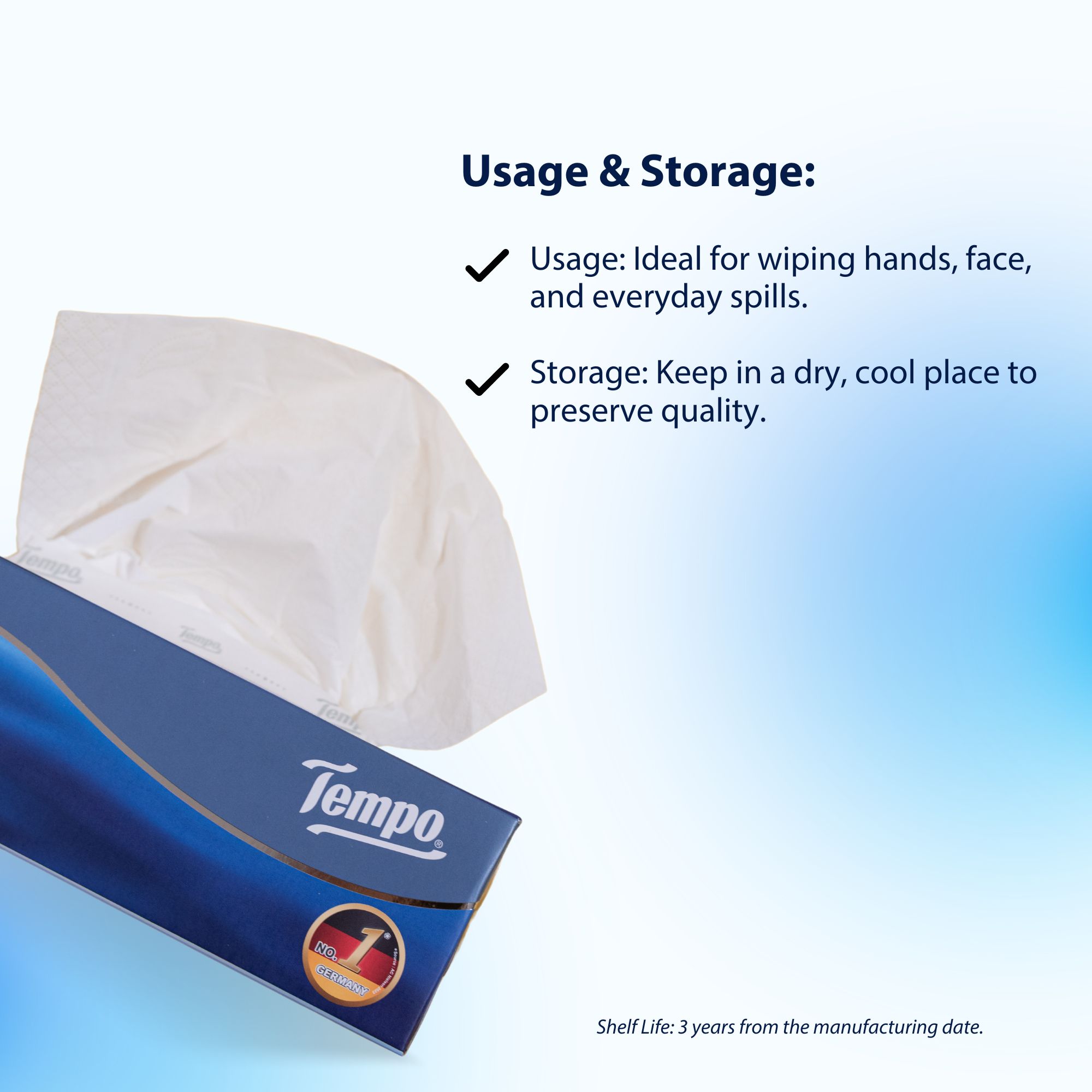 Tempo Box Applewood Scented Facial Tissue (3-Ply, 4 Boxes x 86 Sheets ...