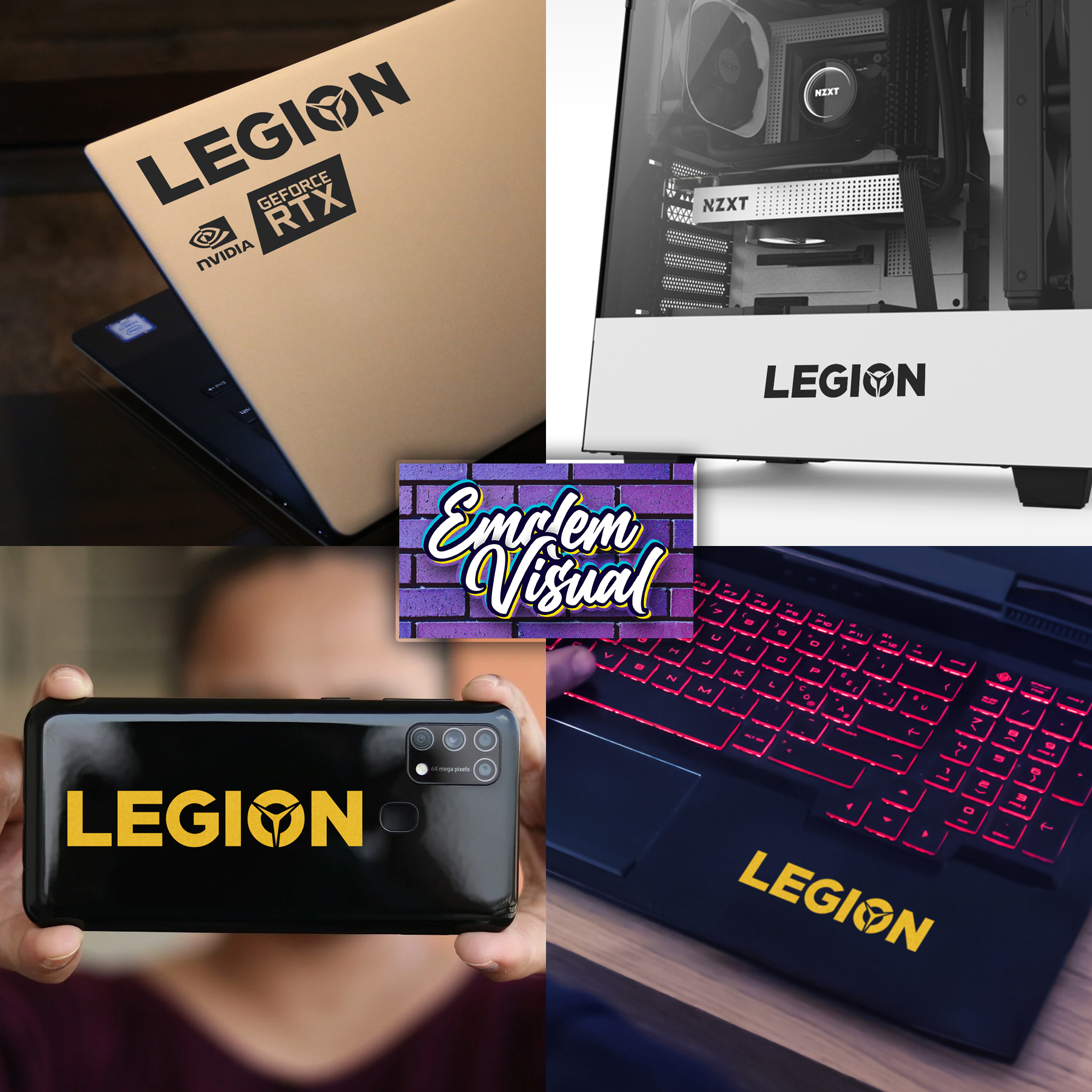 Legion WATERPROOF STICKER for pc gamer for pc case, laptop, cellphone ...