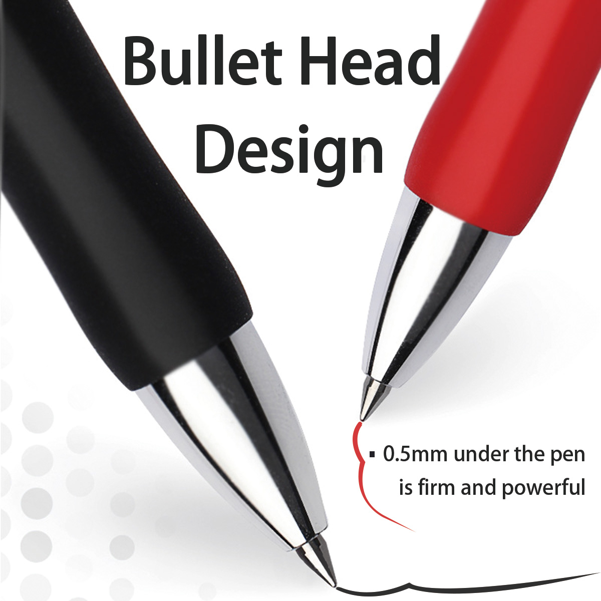 【Sulat Co..】0.5mm Carbon Press Gel Pen Black Red Blue Ink Ballpoint Pen ...