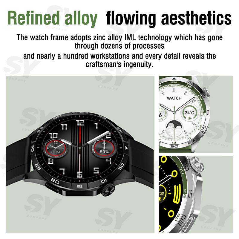 2025 new super smart watch GT4 super large screen 1.59 inches health ...