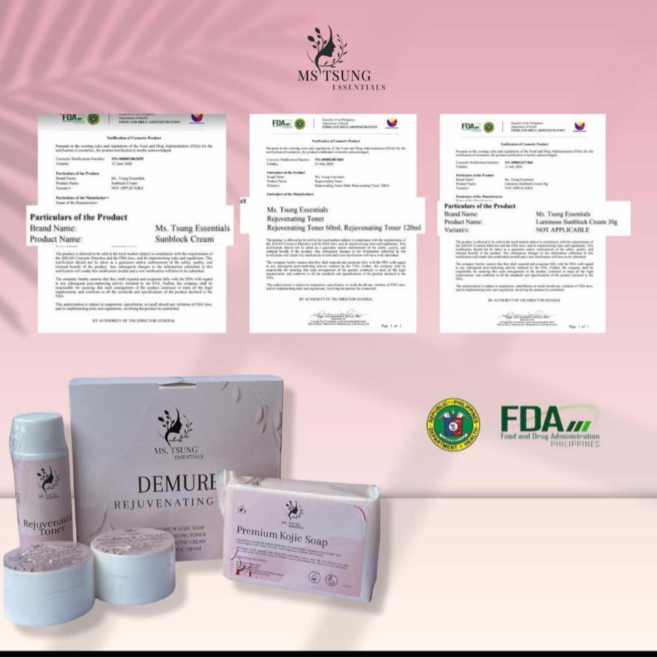 Ms. Tsung Demure Mild Rejuvenating Set in New Packaging | Shopee ...