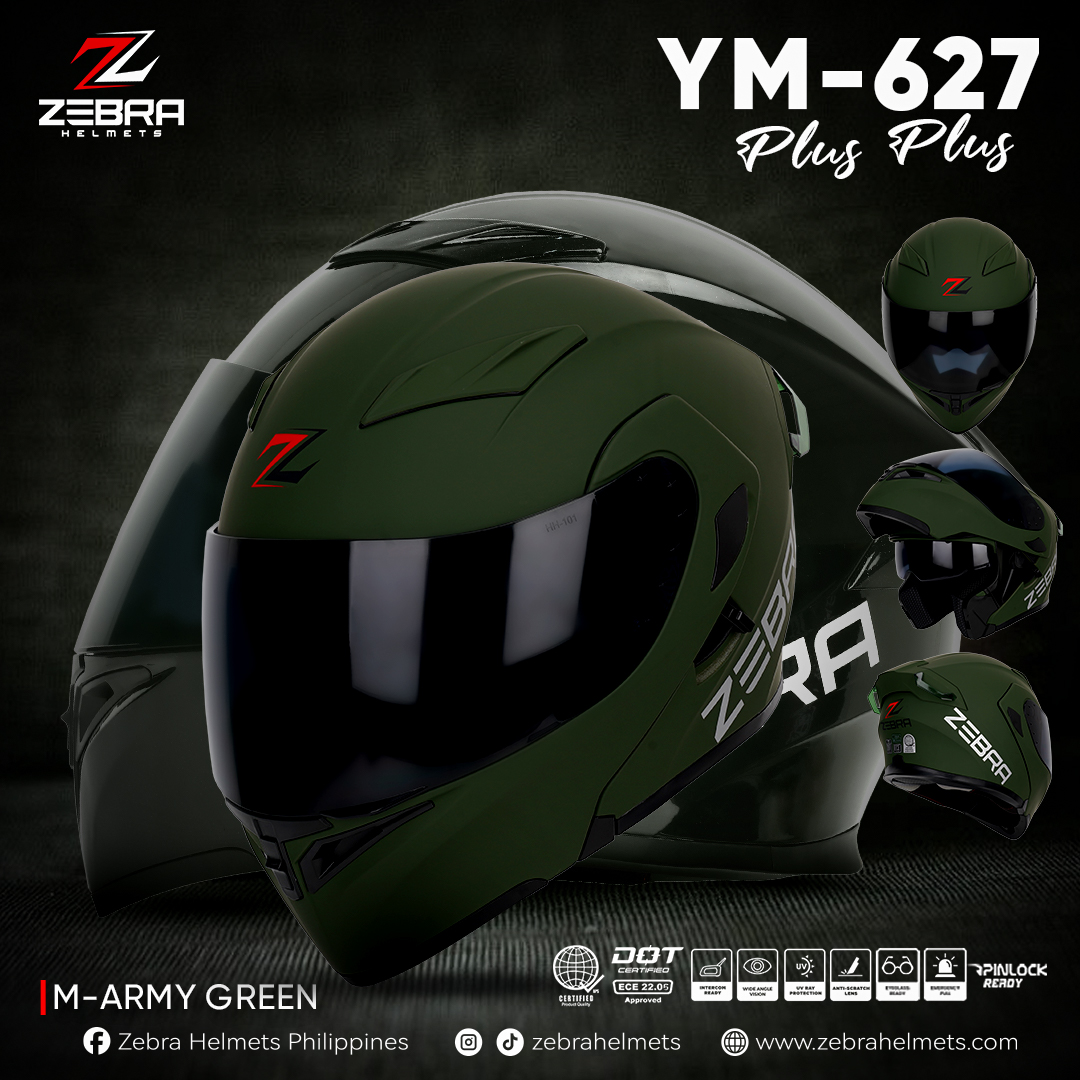 ZEBRA Modular Helmet Full Face Dual Visor For Motorcycle Helmet For Men ...