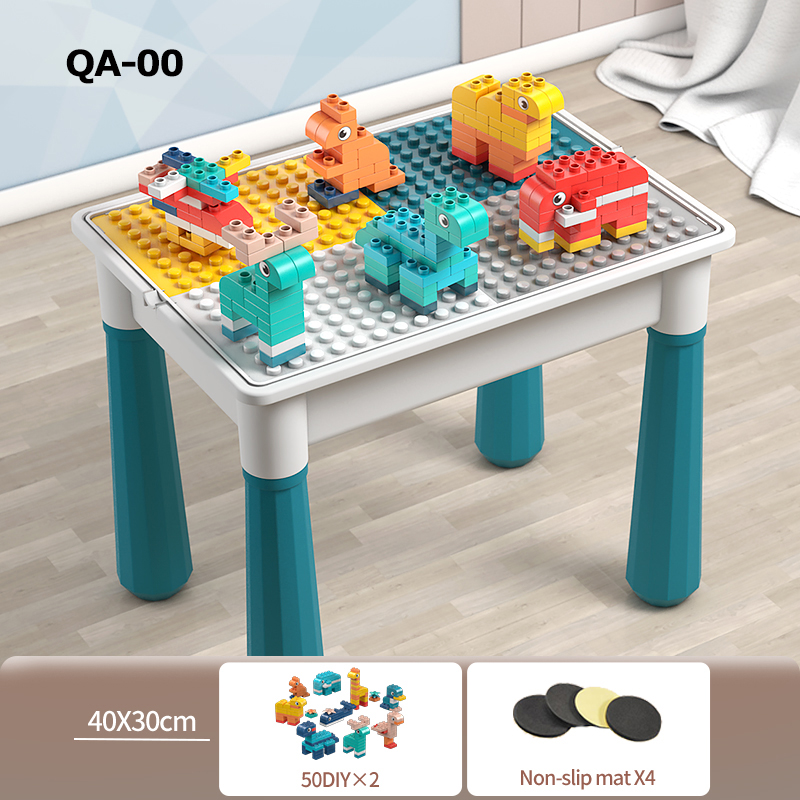 TOYLINX Building Blocks Table and Chair Set Study and Play Set Table ...