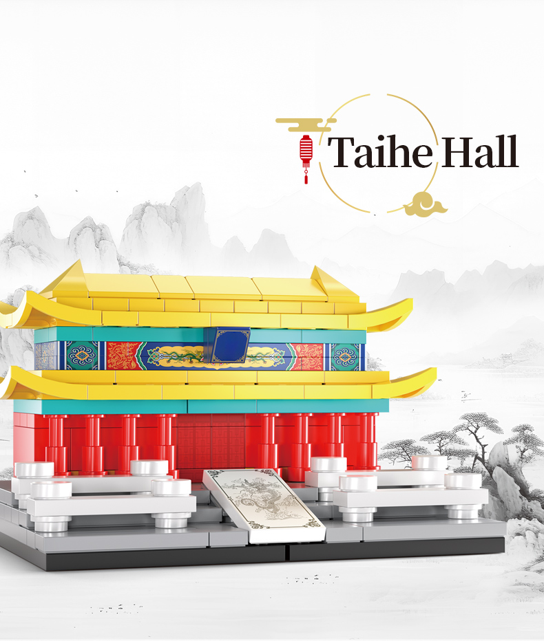 Chinese Architectural Building Blocks Beijing Tiananmen Square Assembly ...