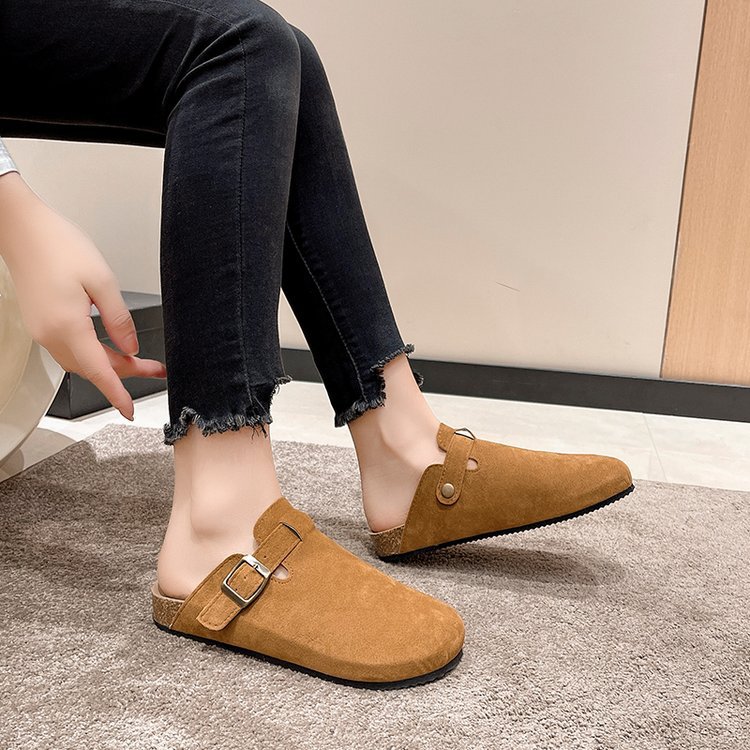 Korean Fashion Summer Cork Sole Couple Thick Bottom clogs Slippers for ...