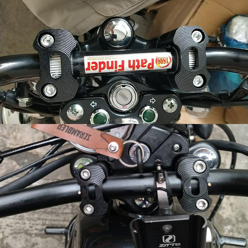 2Pcs 22mm/28mm Motorcycle Handle Bar Riser Handlebar Lifter Extension ...