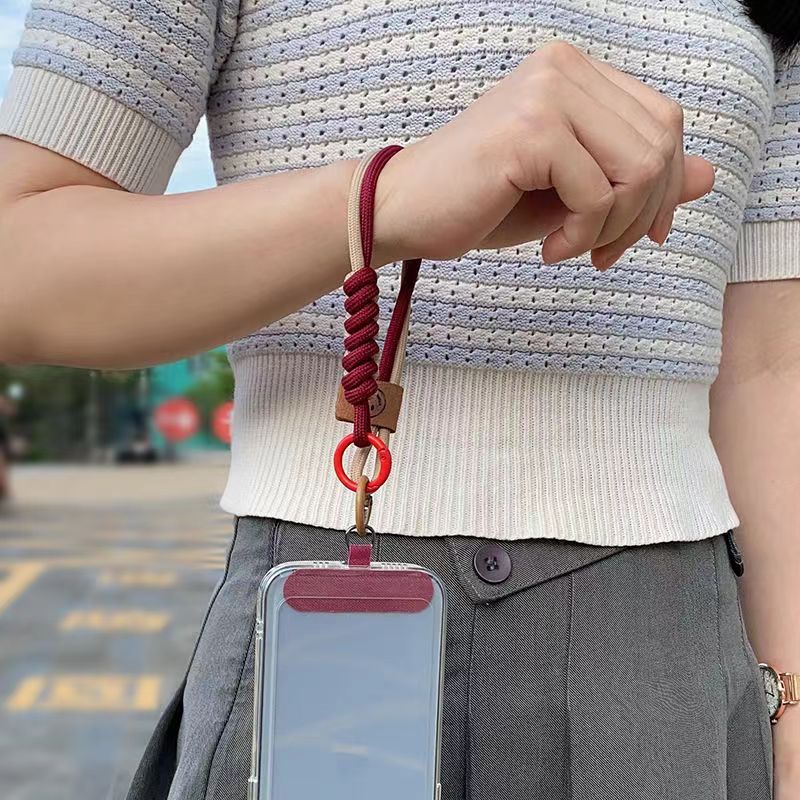 1pc Phone Case Braided Hanging Rope Lanyard Wristband Phone Lanyard ...