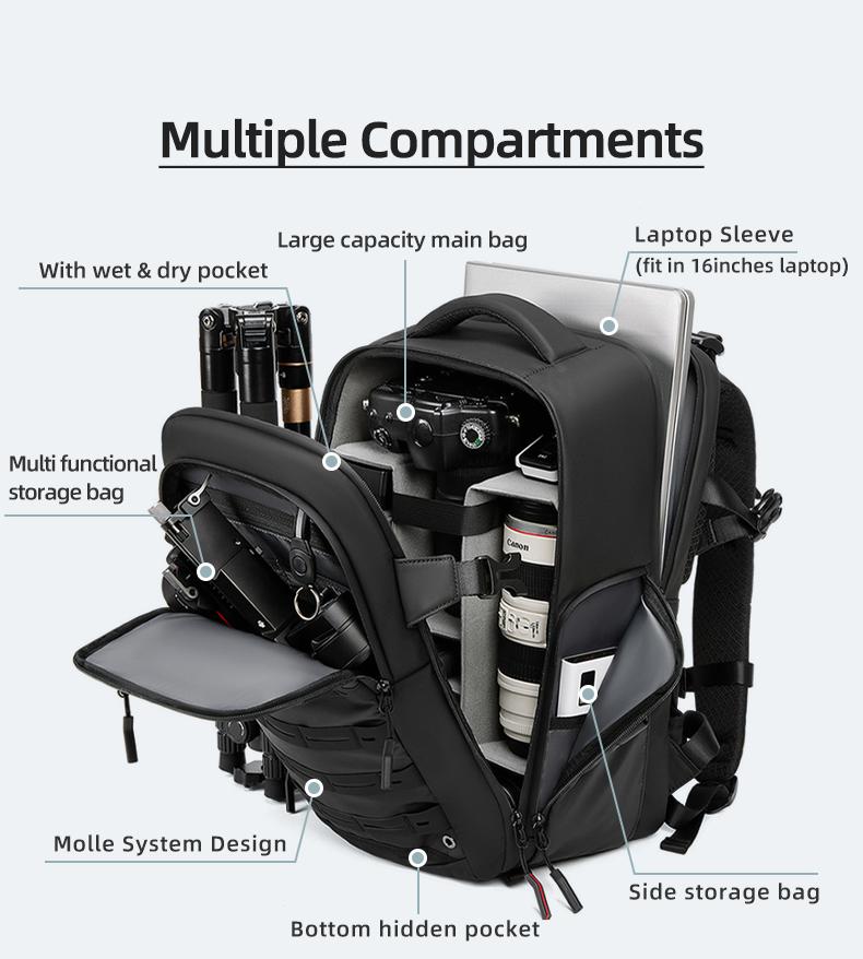 SEACHOICE Durable Shockproof Camera Backpack Protect Camera Packing ...