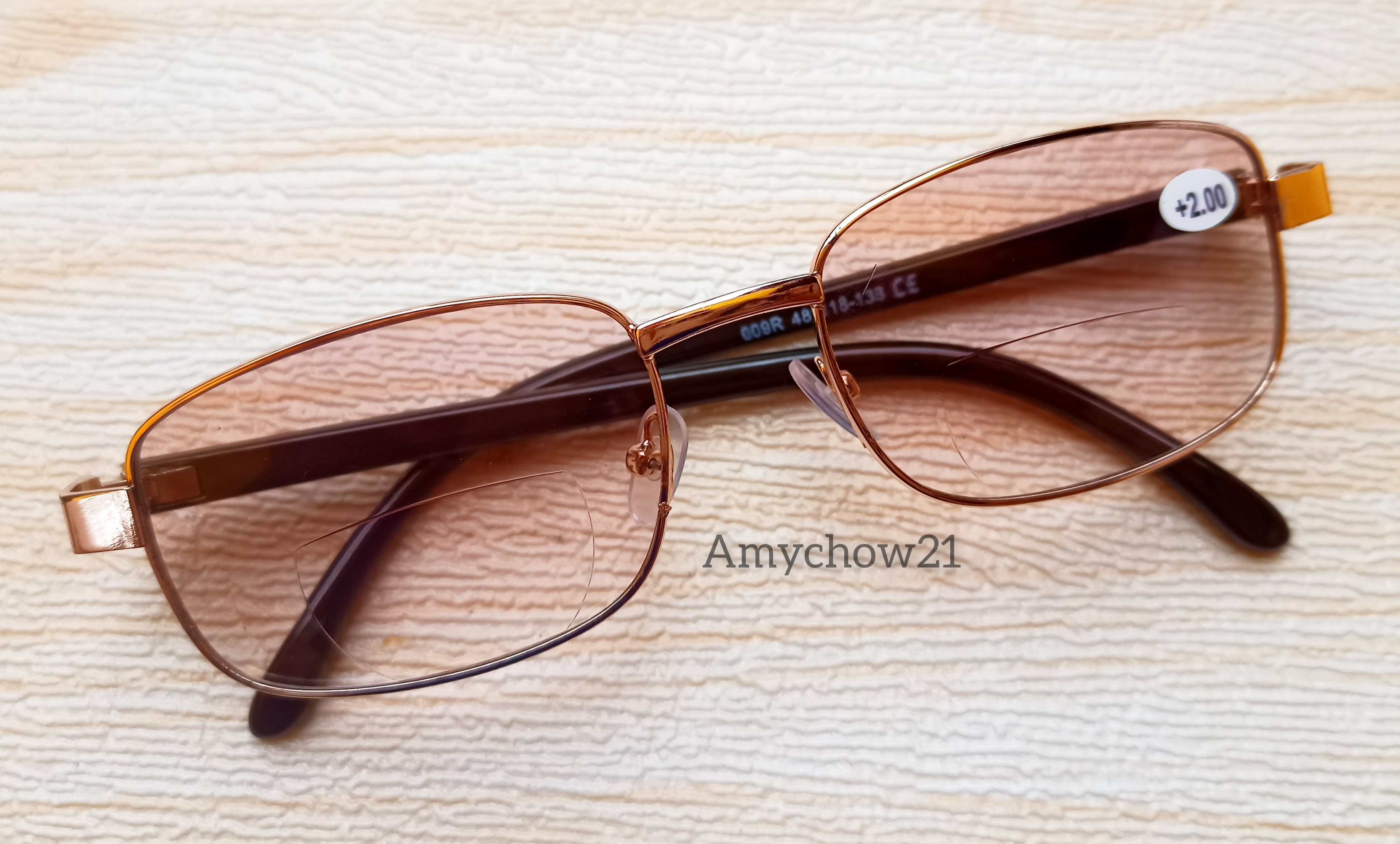 +1.00 to +3.00 DOUBLE VISTA READING EYEGLASSES WITH FREE CASE AND WIPER ...