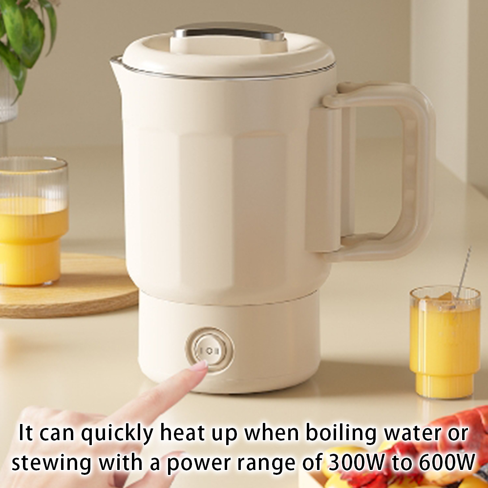 800ml Portable Kettle Small Heater Stainless Steel Folde Electric Mini ...