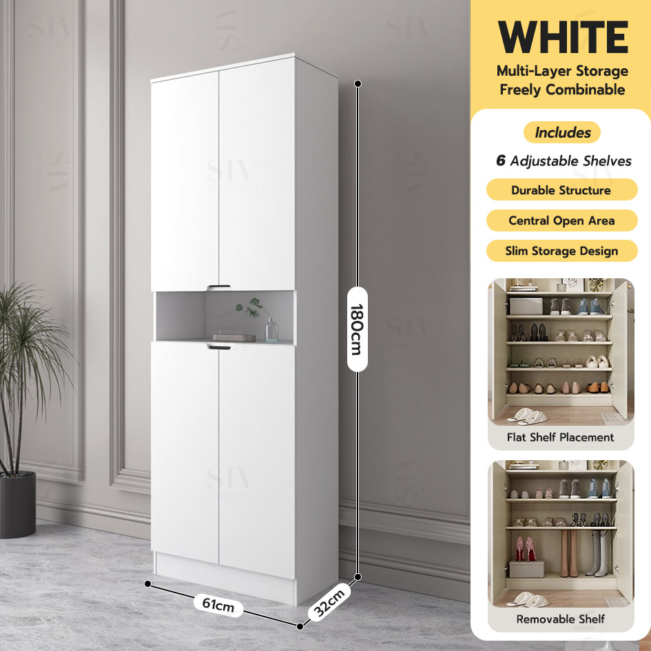 SIV Wooden Cabinet For Shoes Wood Shoe Organizer Cabinet Rack With ...