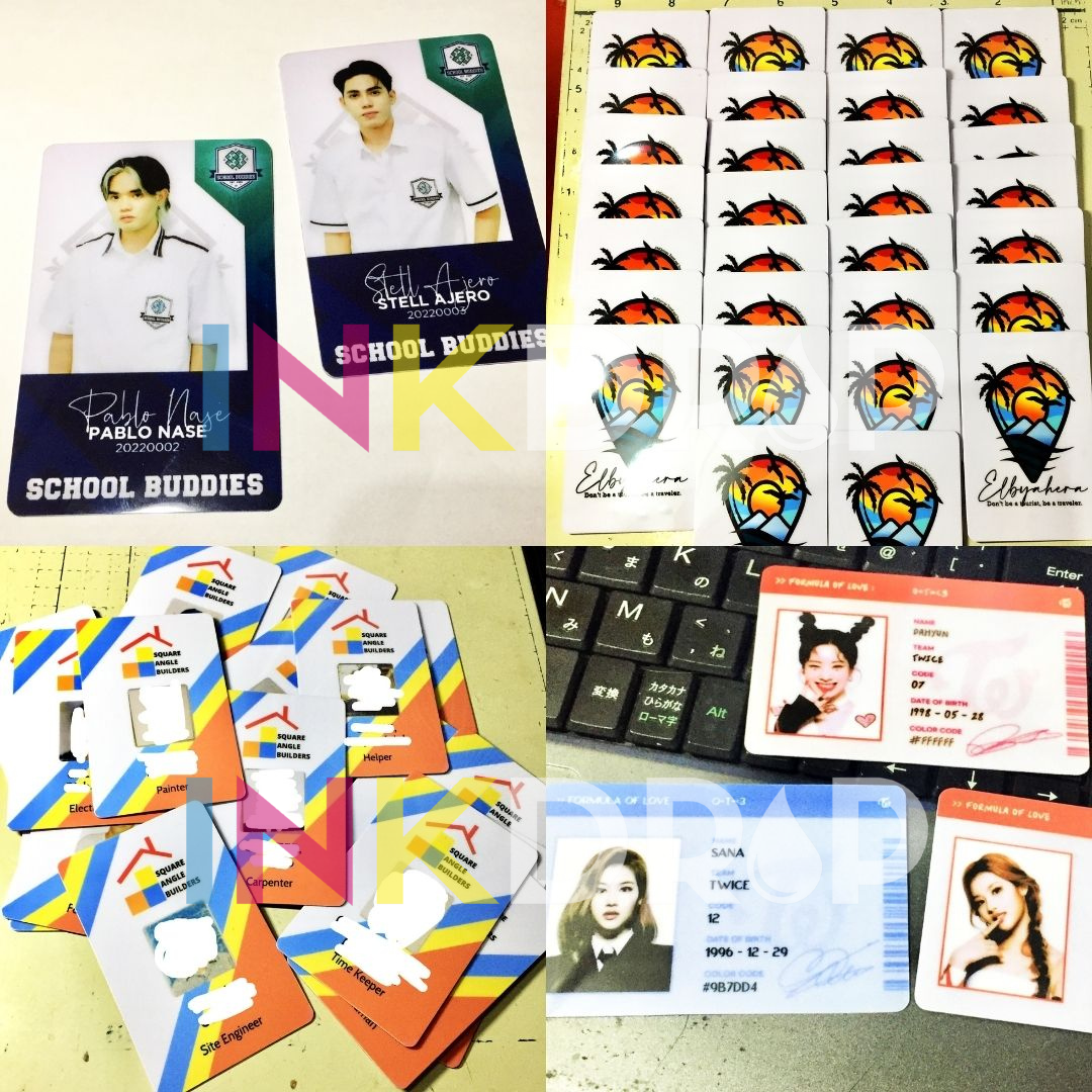 INKDROP Customized PVC ID Card – Print Only for Company School IDs ...