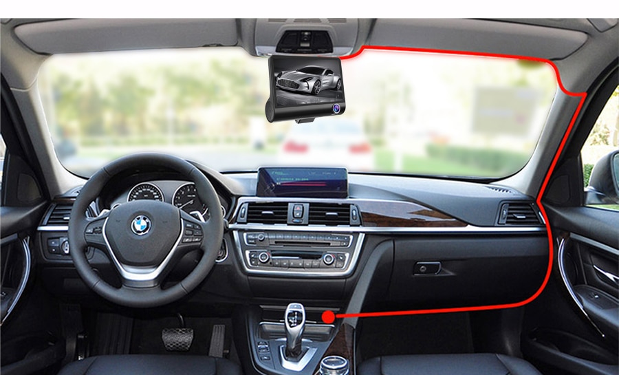 DDPAI Car Dash Cam For Car 360 Degrees With Night Vision 1080p Front ...