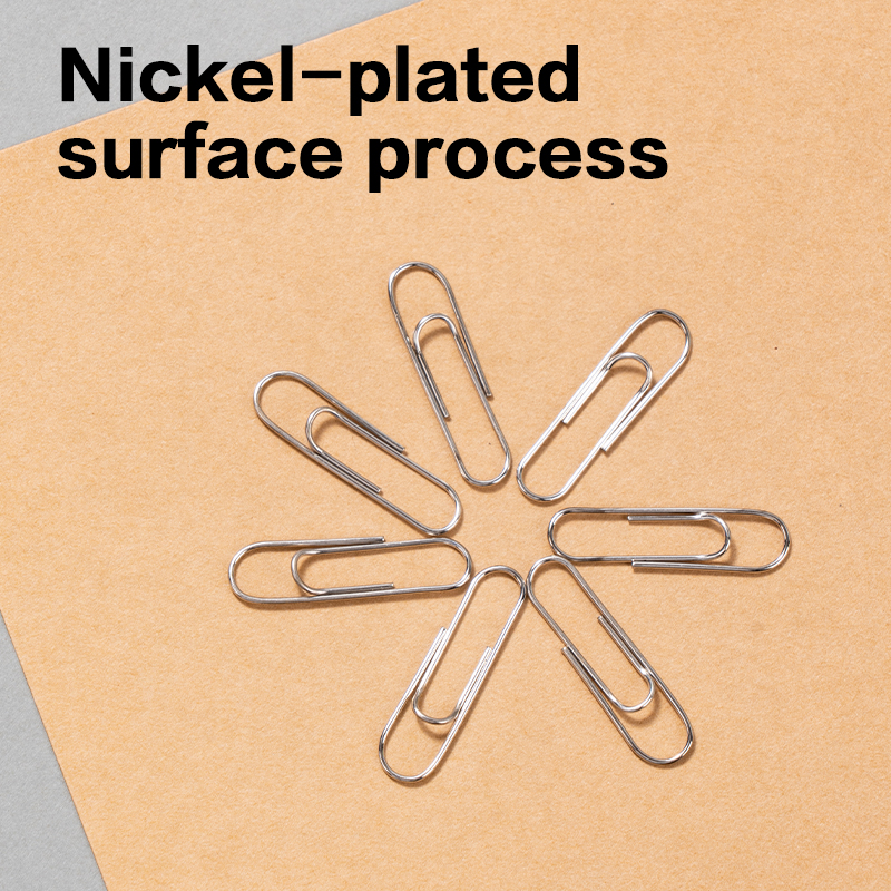 Deli 300Pcs 28mm/25mm Metal Paper Clips School Supplies Office Supplies ...