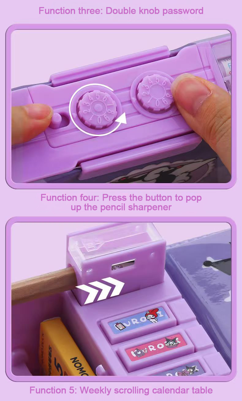 Cartoon Cute Multifunctional Stationery Box for Girls 2025 New ...