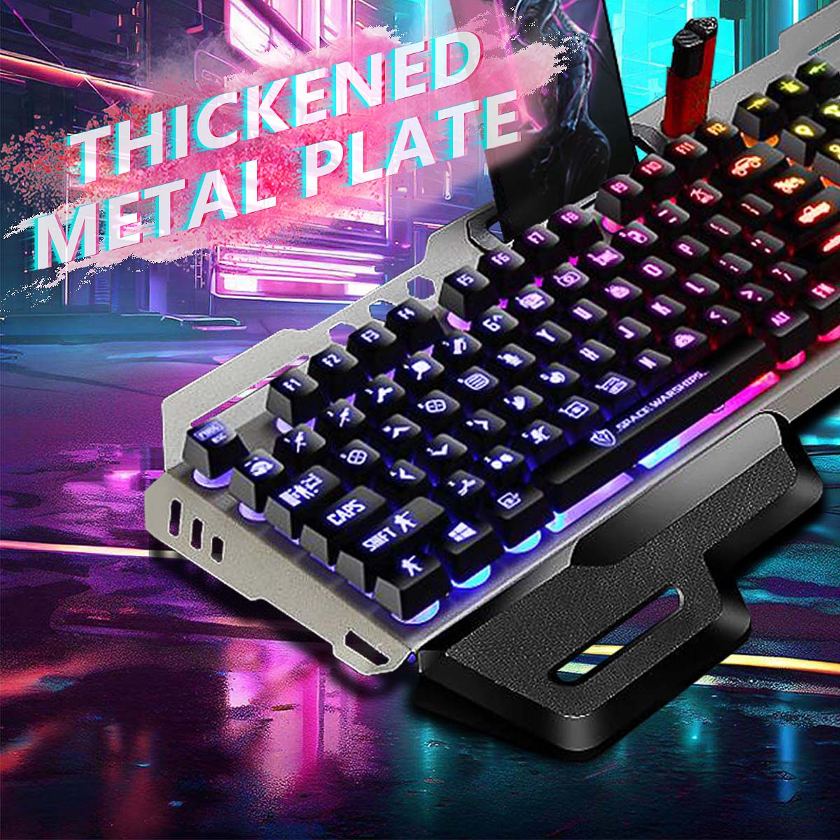 GK70 RGB Gaming Keyboard And Mouse Set With 104 Keys Backlight Wired ...